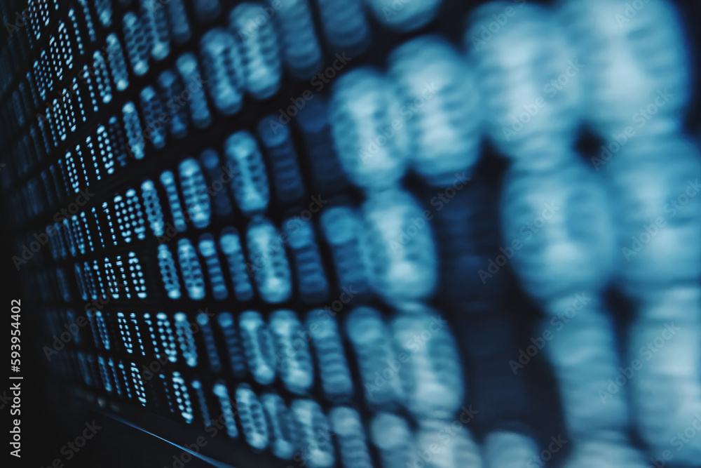 Decoding the Binary Numbers on a Computer Screen, Dramatic Composition ...