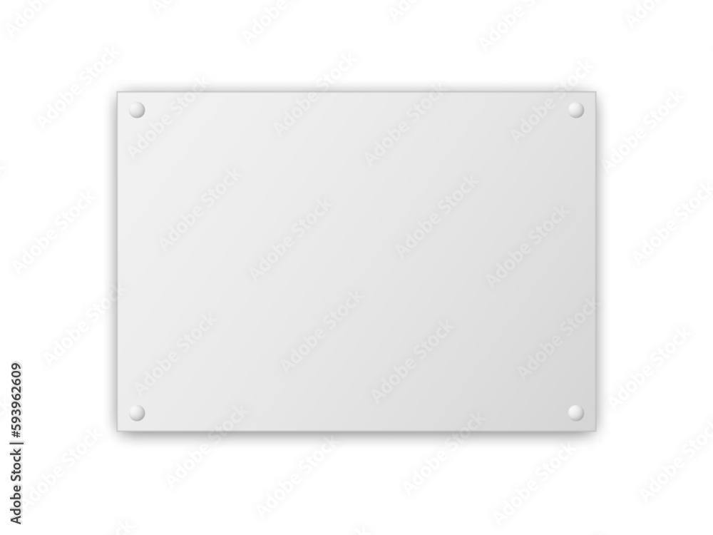 blank wall sign signboard template vector illustration Stock Vector ...