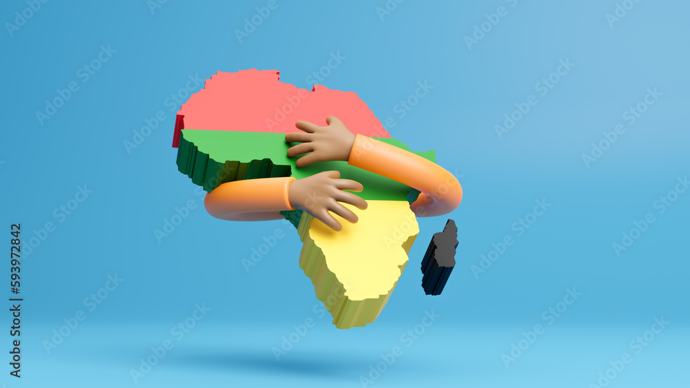 Happy African Liberation Day on background for national unity, union ...