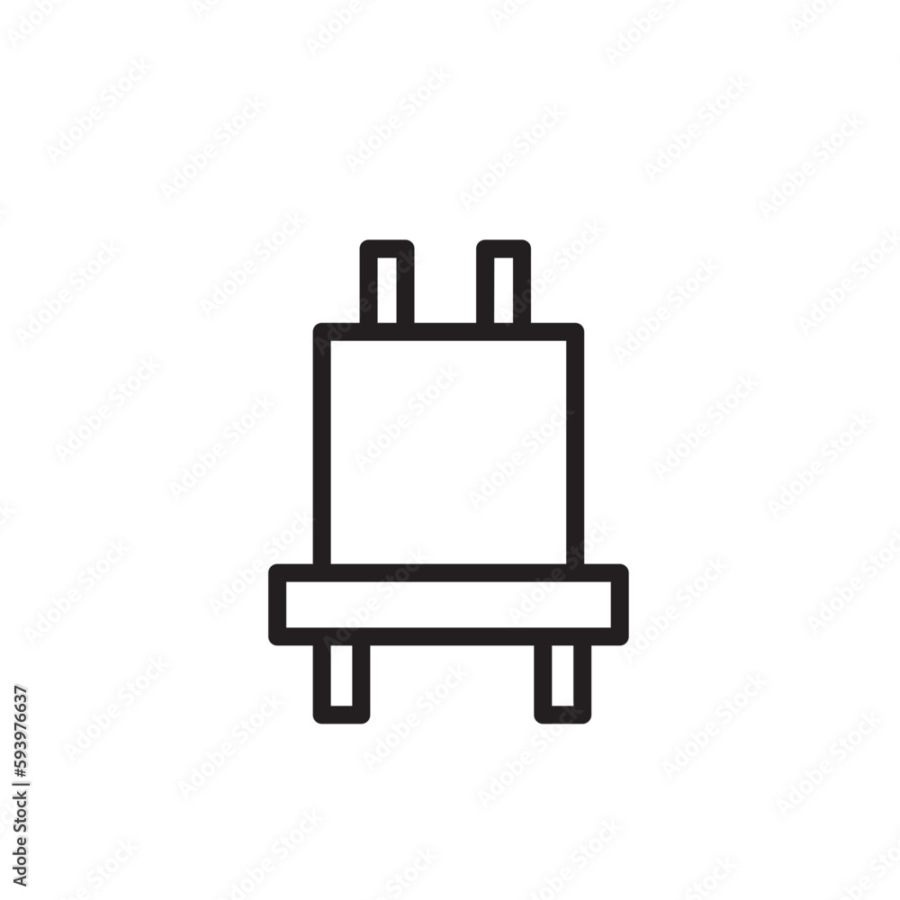 Paint Frames Art Outline Icon Stock Vector | Adobe Stock