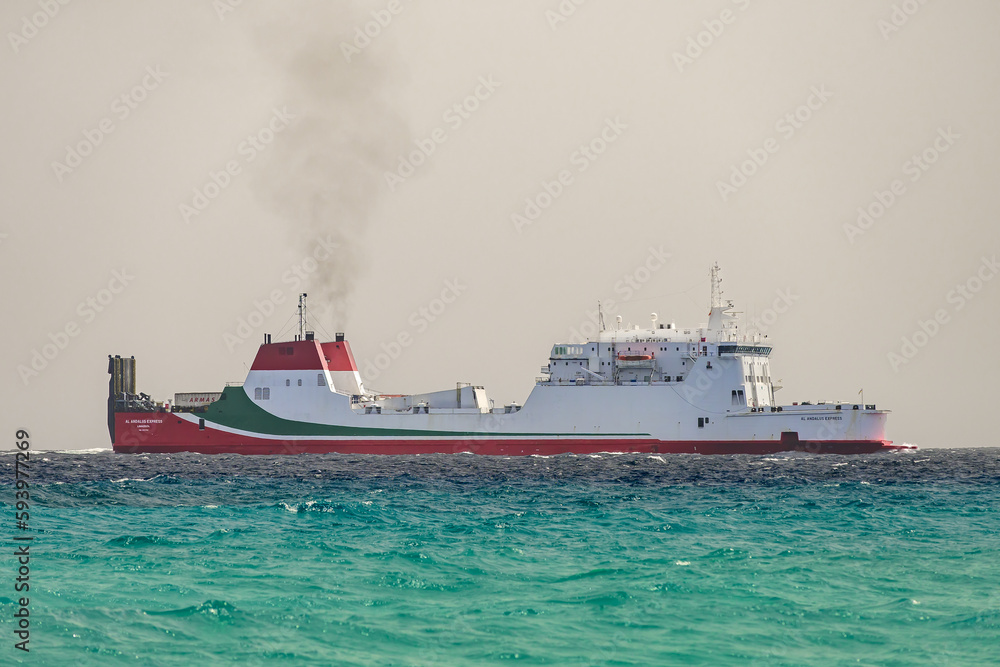 MORRO JABLE, FUERTEVENTURA, CANARY ISLANDS, SPAIN - MARCH 24, 2023: Al ...