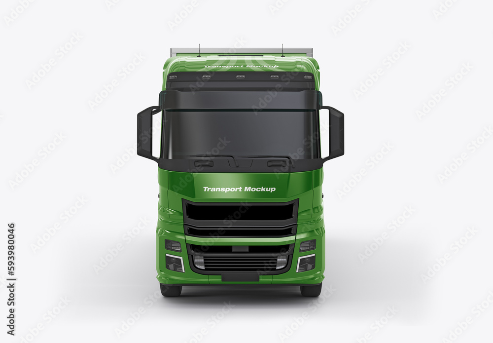 Heavy Truck Mockup Stock Template | Adobe Stock