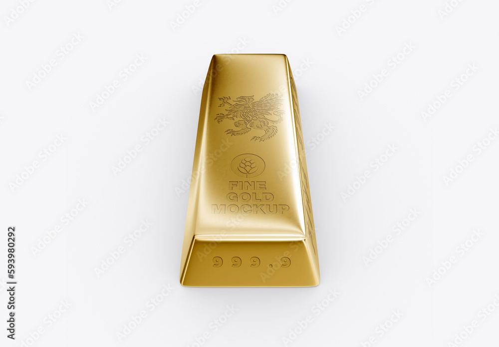 Colorful Gold Bar Mockup Stock Template | Adobe Stock