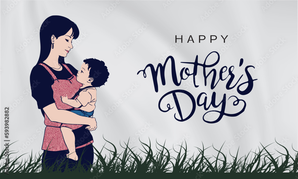 The Sweetest Form of Mother's Love: The Baby Standing in the Arms of a ...
