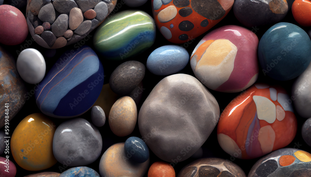 Seamless Texture of rounded multi-colour marble texure background ...