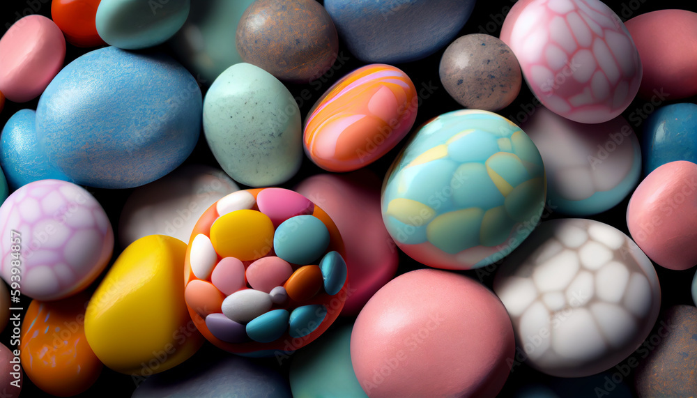 Seamless Texture of rounded multi-colour marble texure background ...