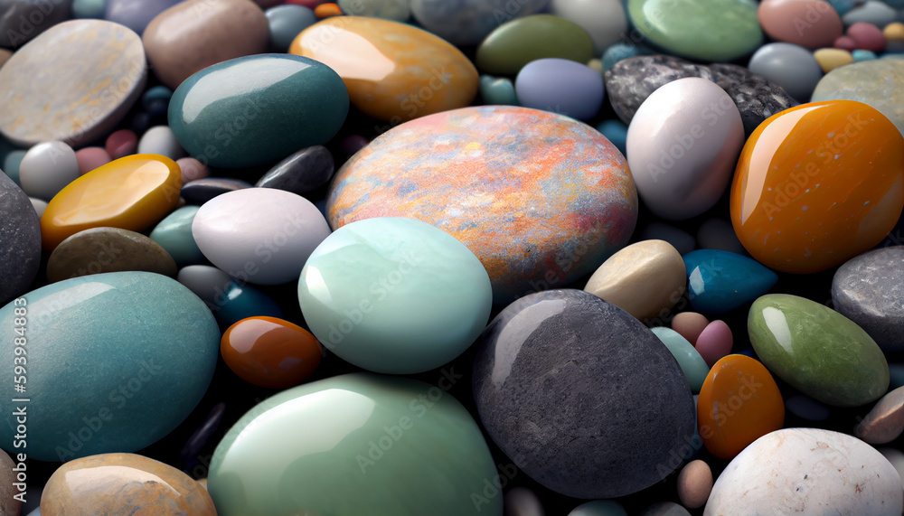 Seamless Texture of rounded multi-colour marble texure background ...