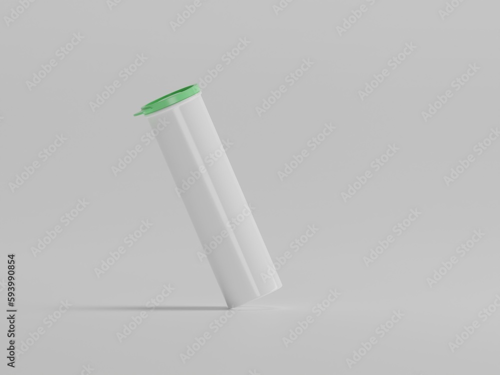 Shuttlecock badminton box 3d rendering with white background Stock ...