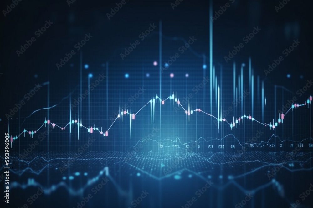 Market chart of business increase stock graph or investment. Growth ...