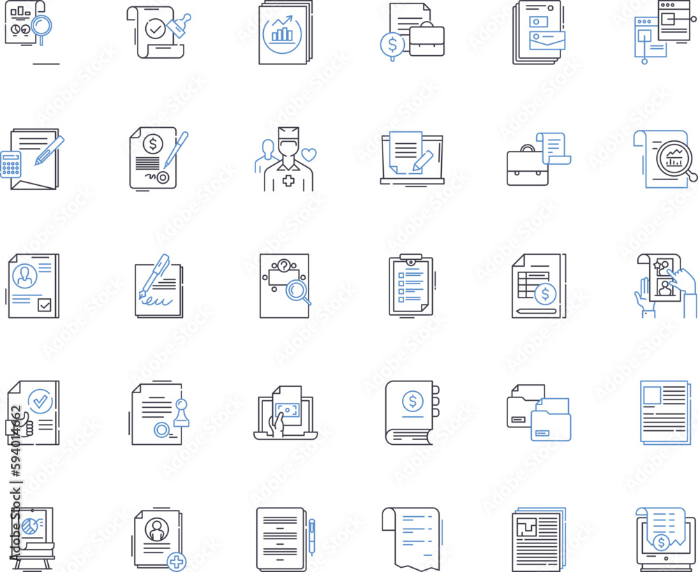 policy line icons collection. Legislation, Governance, Protocol, Rules ... policy line icons collection. Legislation, Governance, Protocol, Rules ...