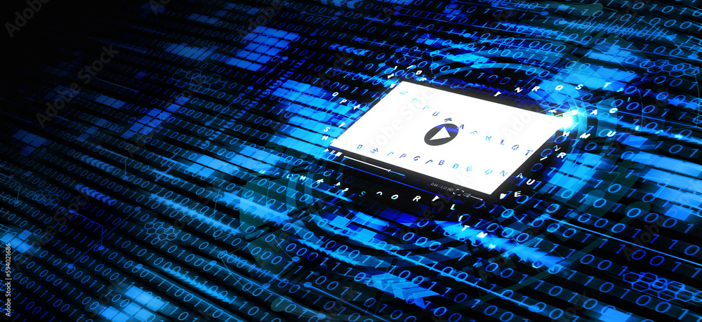 text-to-video concept. Generative AI. Artificial Intelligence generate ...