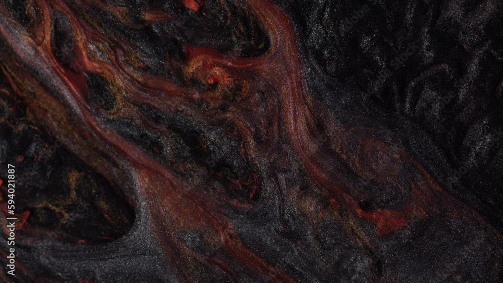 Vidéo Stock Fluid art. Abstract background with effect dramatic ...