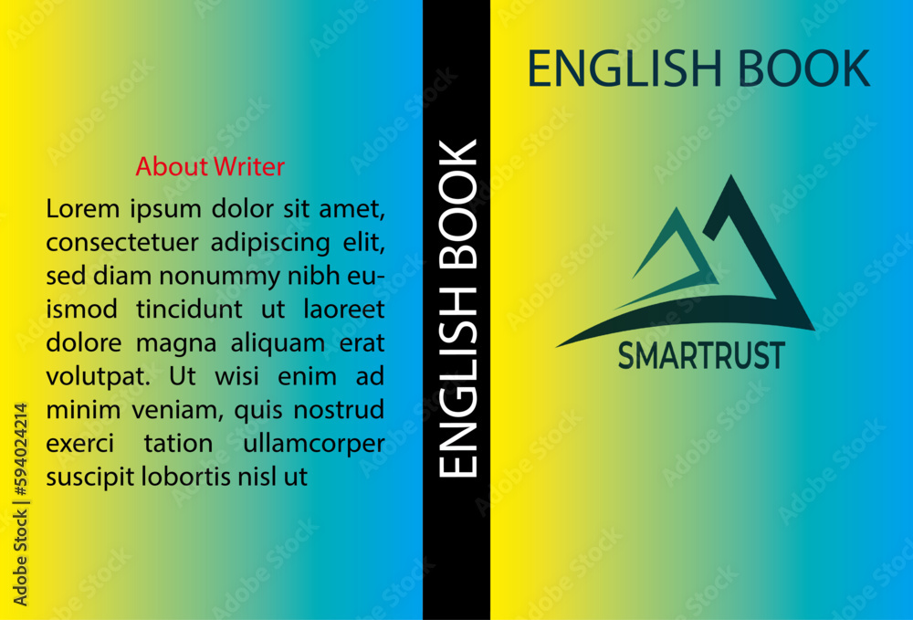 Vetor de English Book cover design , Smartrust, Book cover design ...