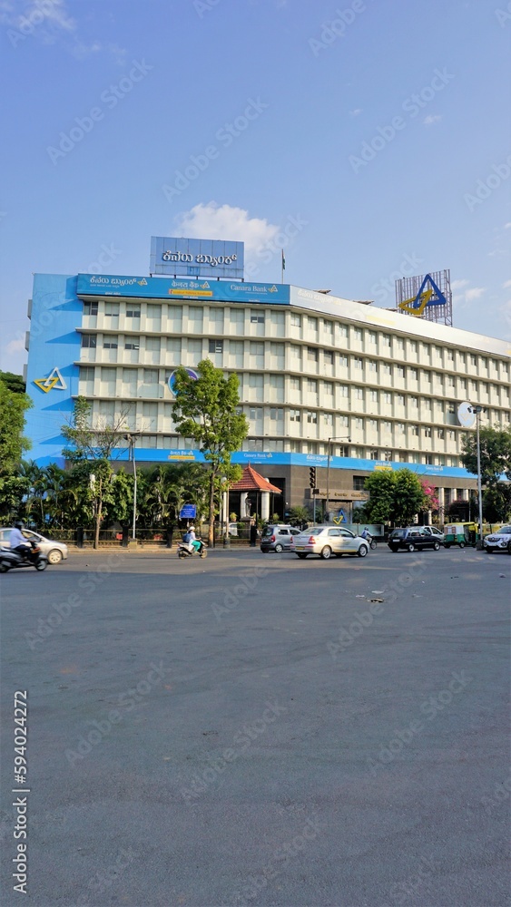 Canara bank head office building. One of the largest banks owned by ...