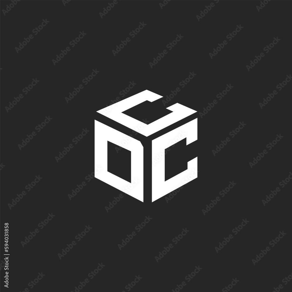Letter DCC logo Stock Vector | Adobe Stock