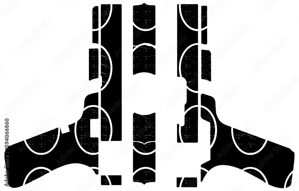 svg handgun, pistol, Glock, Colt, and other gun laser engraving file ...