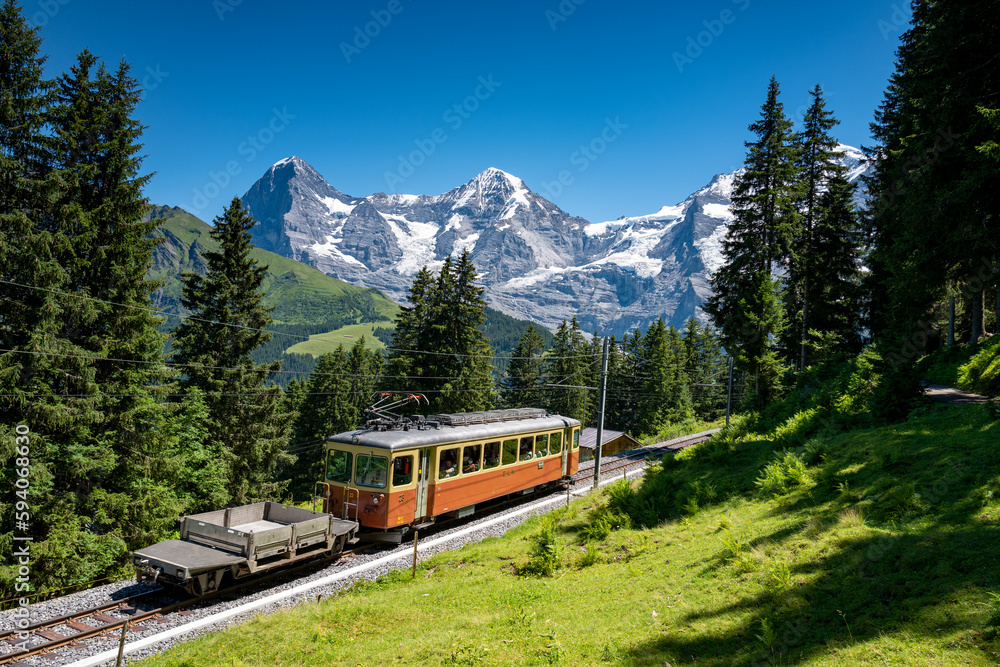 The Lauterbrunnen - Mürren Rail & Cableway links Lauterbrunnen with ...