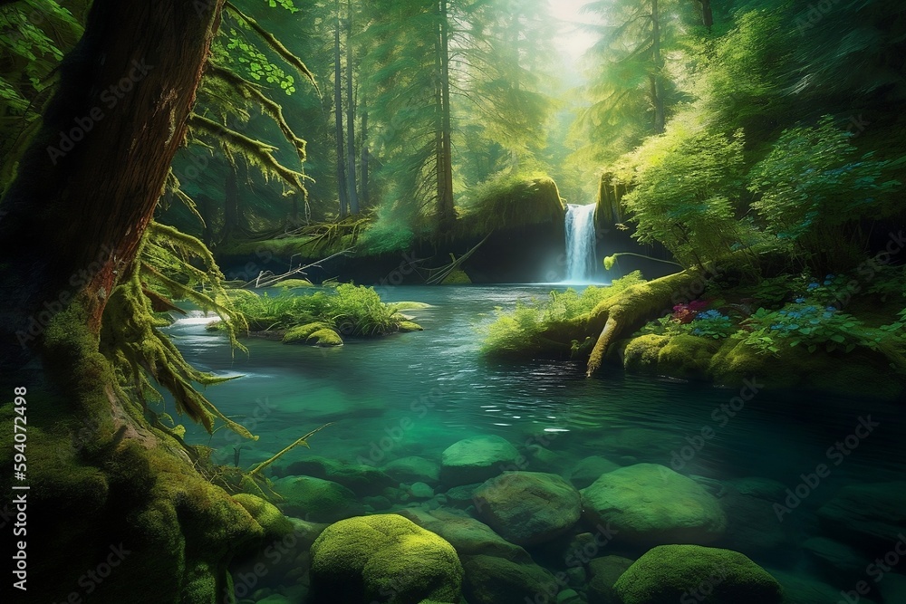 breathtaking and serene image that encapsulates the beauty of nature ...