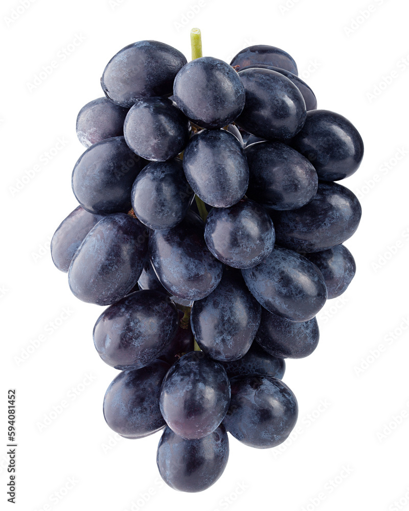 purple grape, isolated on white background, full depth of field Stock ...
