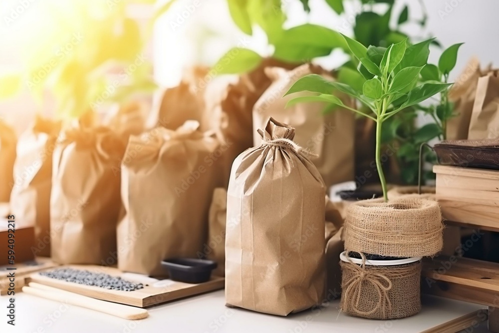 Net zero waste go green SME use eco friendly care sign plastic free ...