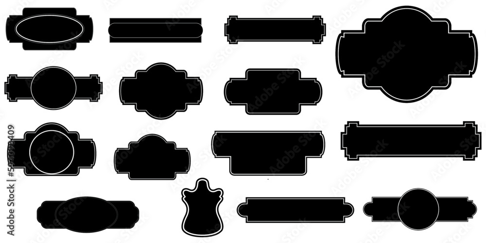 Tag vector set, icon, symbol, logo, clipart, isolated. vector ...