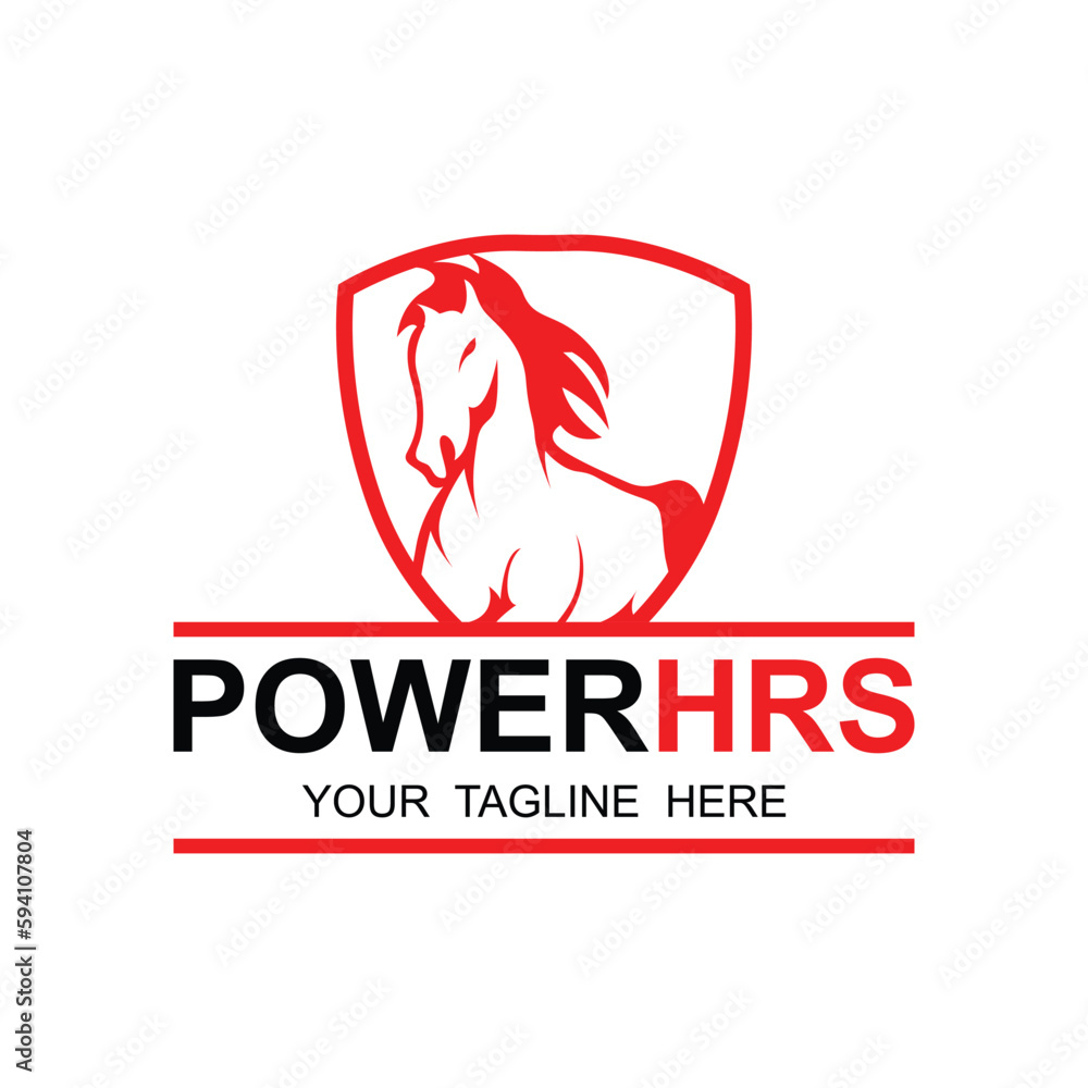 Elegant horse icon. Royal stallion logo. Equine stables sign ...