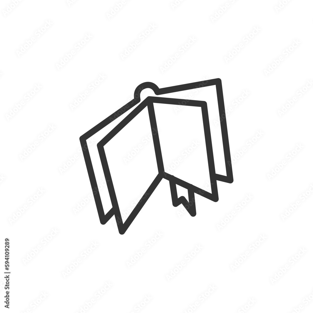 open book logo template. Icon Illustration Brand Identity. Isolated and ...
