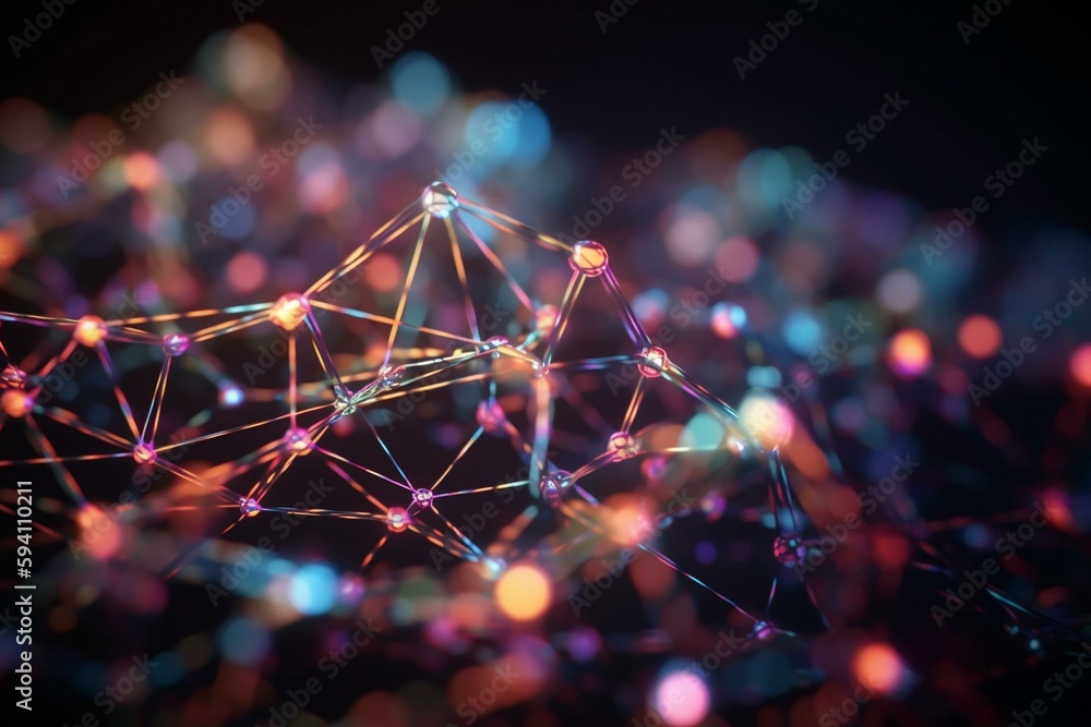 Artificial Neural Network. Big Data concept. Artificial intelligence in ...