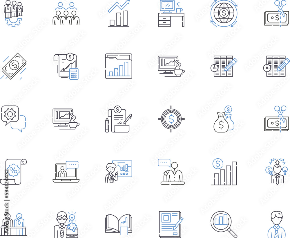 Verification line icons collection. Identification, Authentication ... Verification line icons collection. Identification, Authentication ...