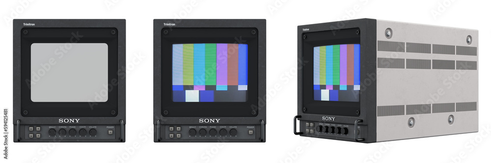 Sony PVM Trinitron CRT Monitor vintage tv screen - transparent PNG ...