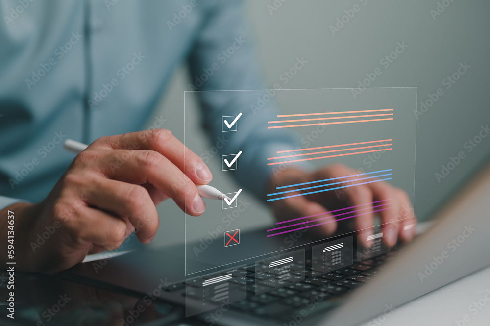 Document management system DMS. Assessment form, questionnaire ...