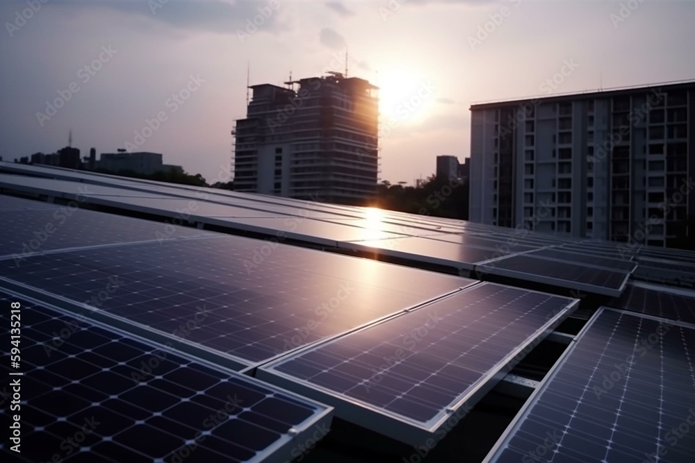 Solar panels on the roof,energy of natural ,Solar cells energy is a ...