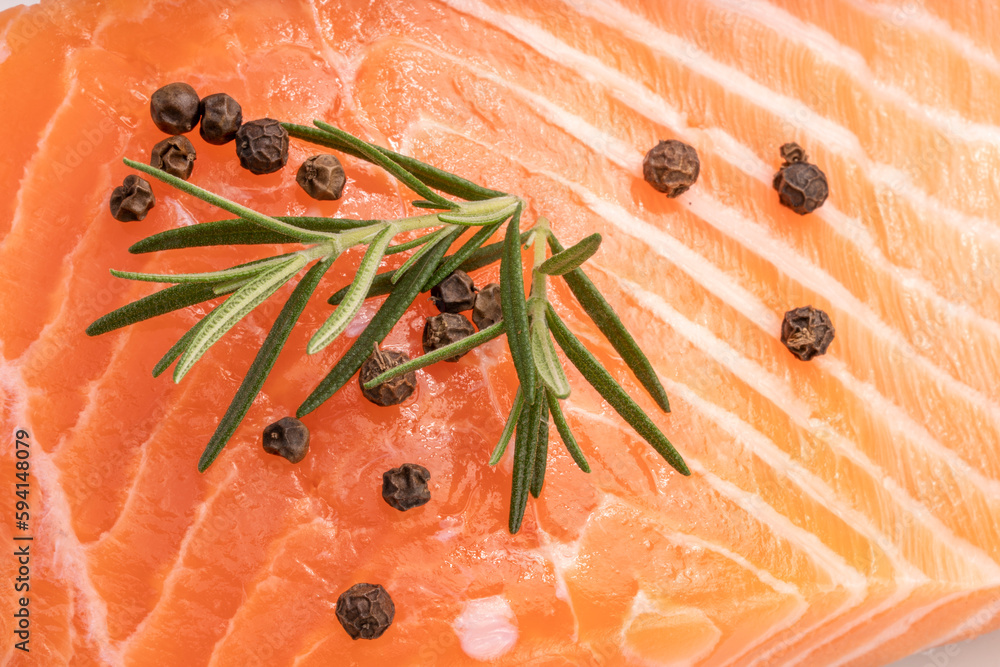 Fresh Salmon fish fillet, Natural Atlantic Norwegian Salmon Fillet ...