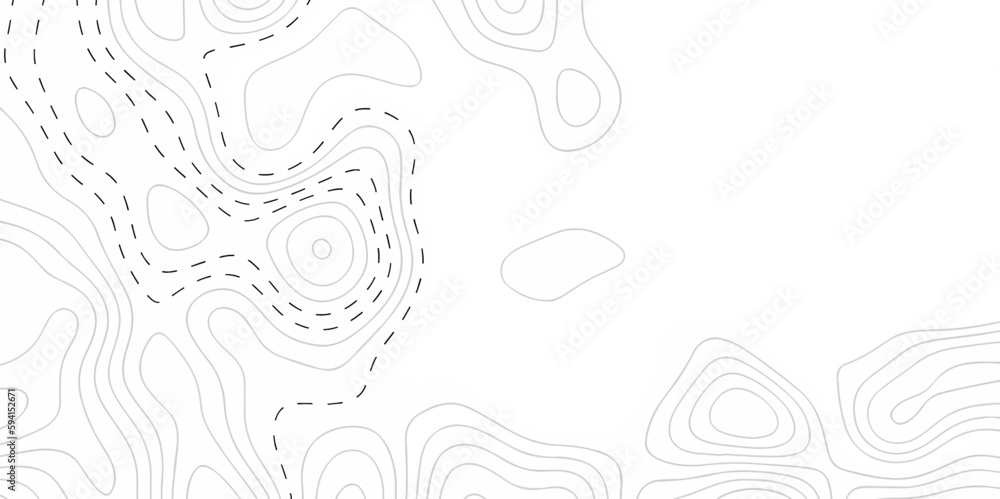 Seamless pattern with White sea map and dots topographic contours map ...
