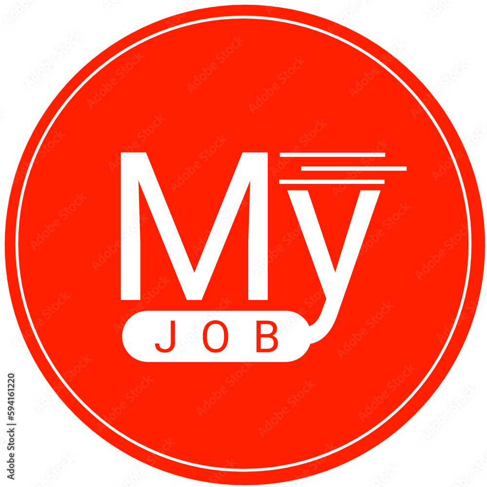 My job logo Stock Illustration | Adobe Stock