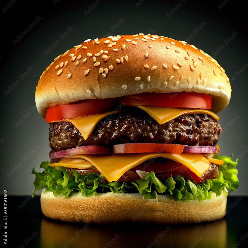 Hamburger studio photoshoot captures the juicy and mouth-watering ...