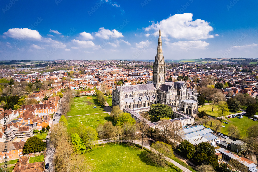 Salisbury Cathedral Aerial