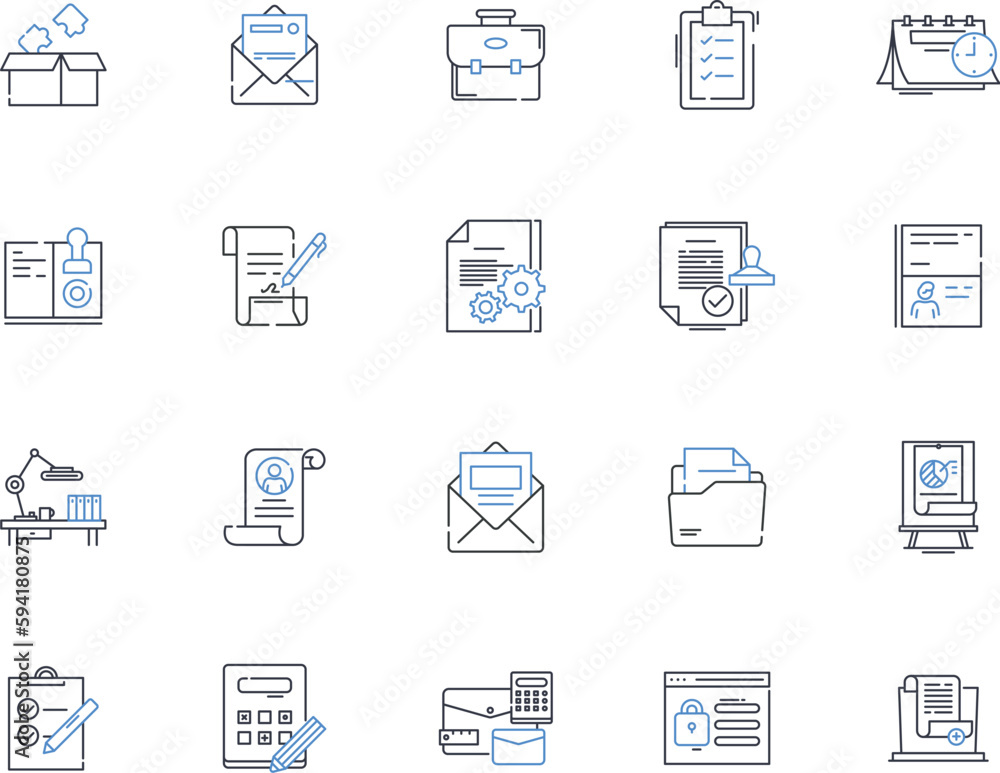 Charting mission line icons collection. Analysis, Data, Graph ... Charting mission line icons collection. Analysis, Data, Graph ...