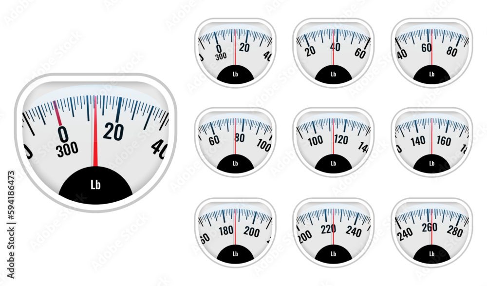 Photo & Art Print realistic bathroom scale for weighing machine ...