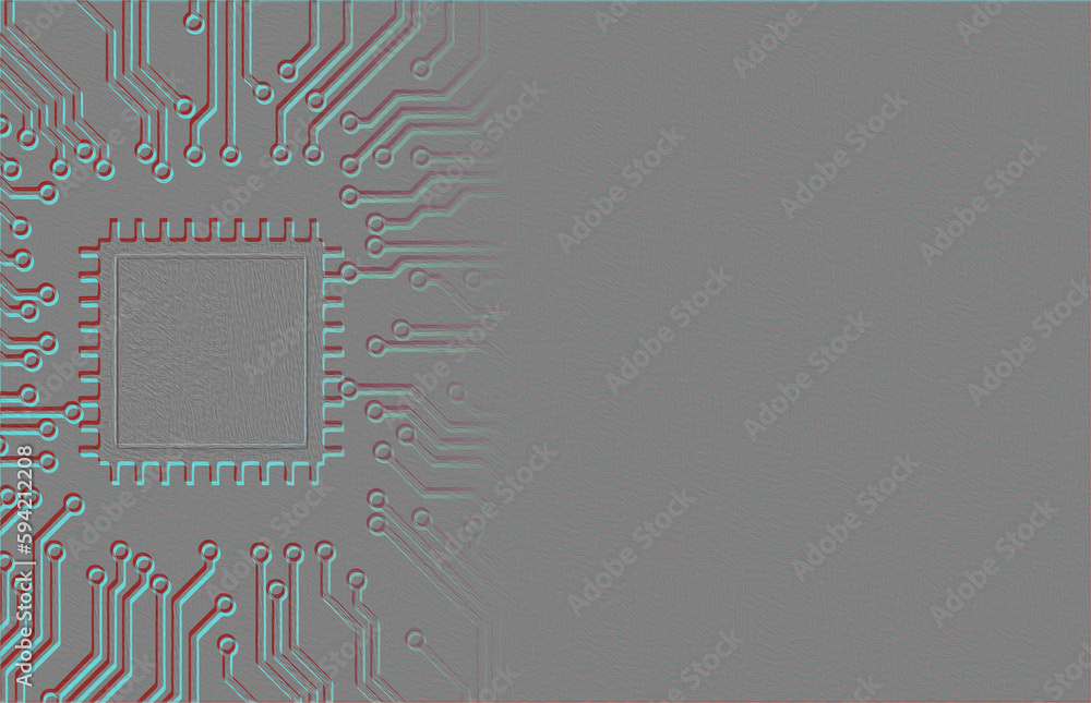 Abstract technology motherboard background. Blank space to add text ...