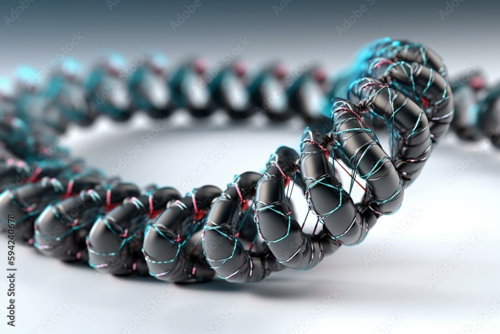Isolated DNA strands wrapped around carbon nanotubes. Helical molecules ...