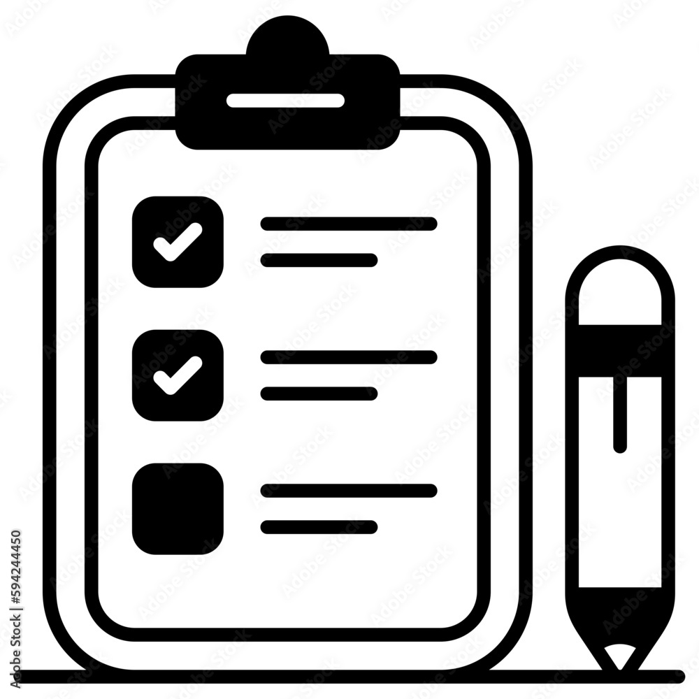 Carefully Designed Checklist Icon Represents A List Of Tasks Or Items carefully-designed-checklist-icon-represents-a-list-of-tasks-or-items