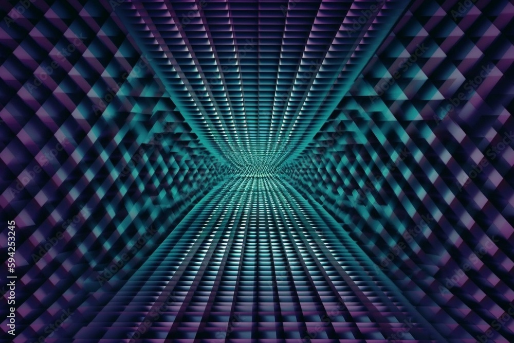 Pyramid animation with moving layers. Design. Hypnotic moving layers of ...