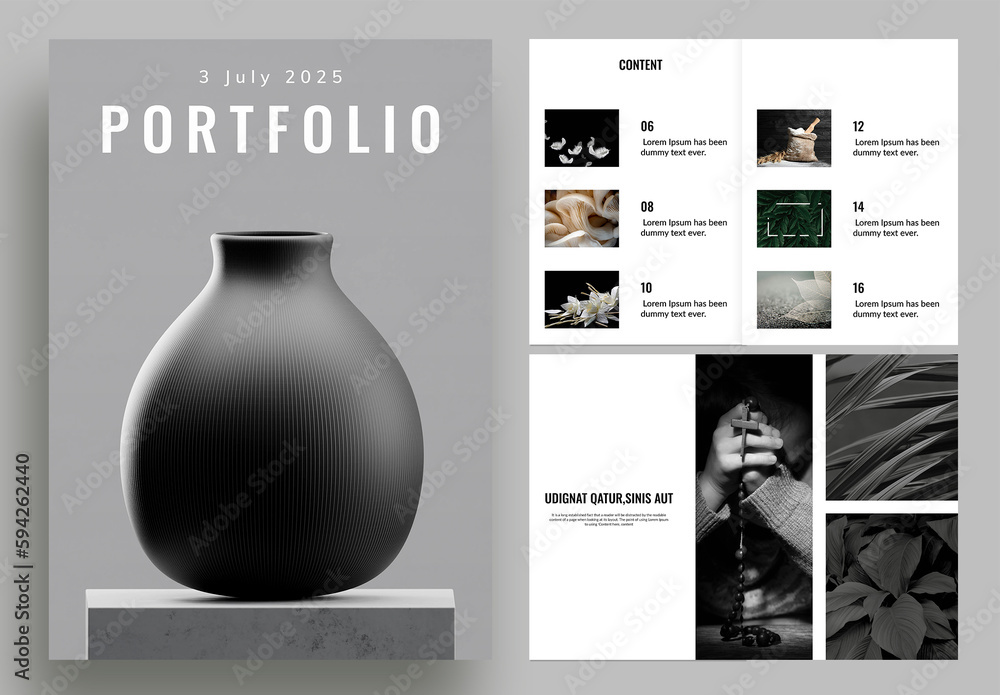 Protfolio Stock Template | Adobe Stock