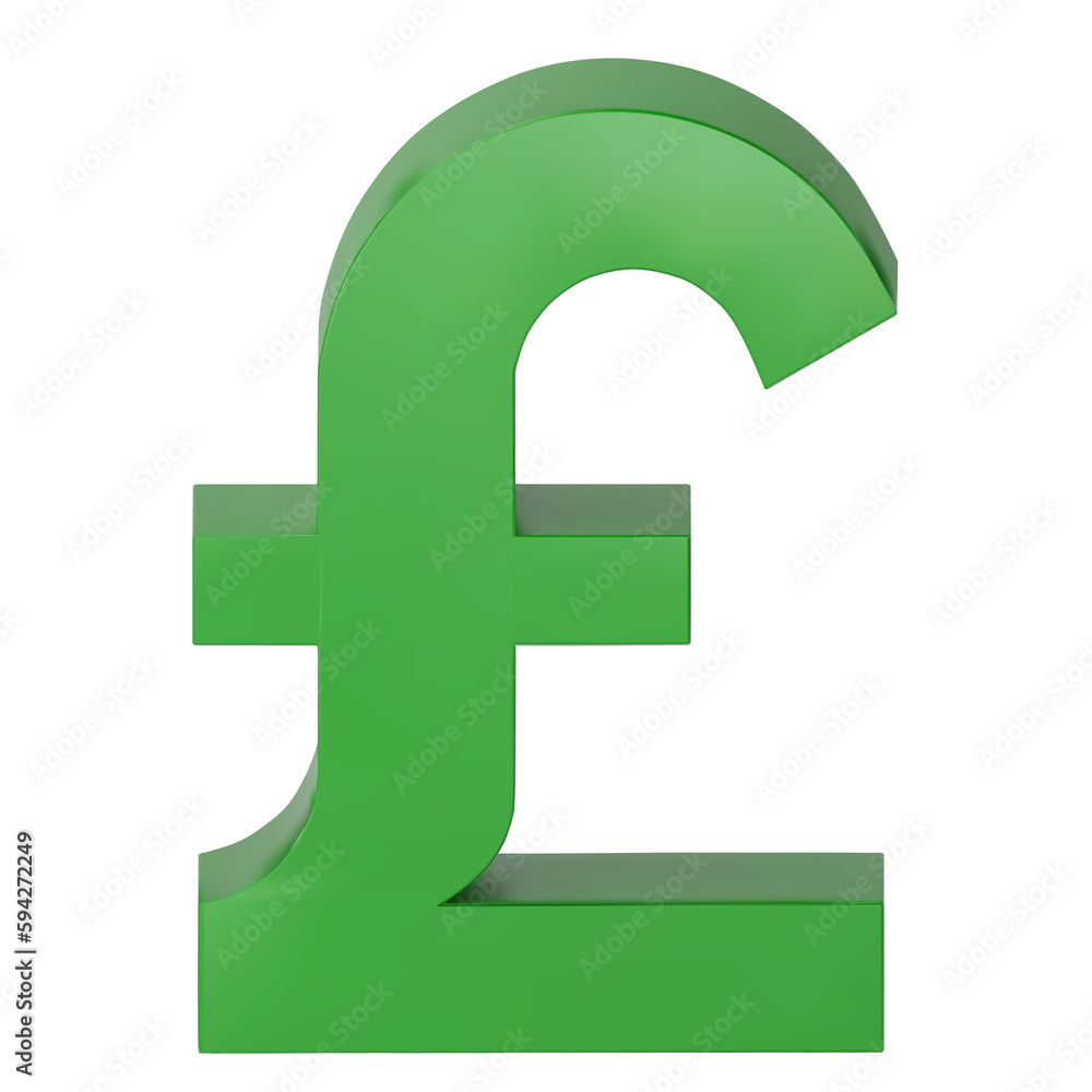 British Pounds money symbols icon isolated on white background. Pound ...