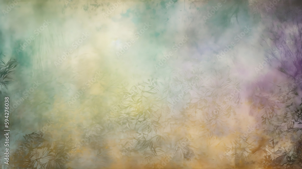 Features a background with a soft pastel color palette, created by ...