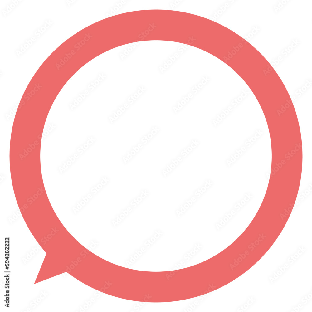 Text Box Bubble Circle Pop Up Message Conversation Communication Story ...