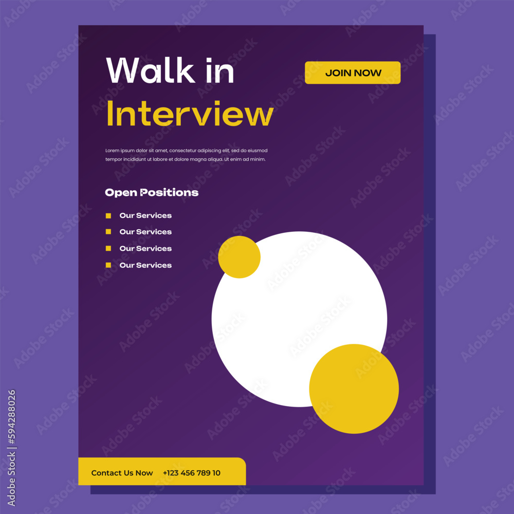 We are hiring flyer design template. Hiring employee poster leaflet ...