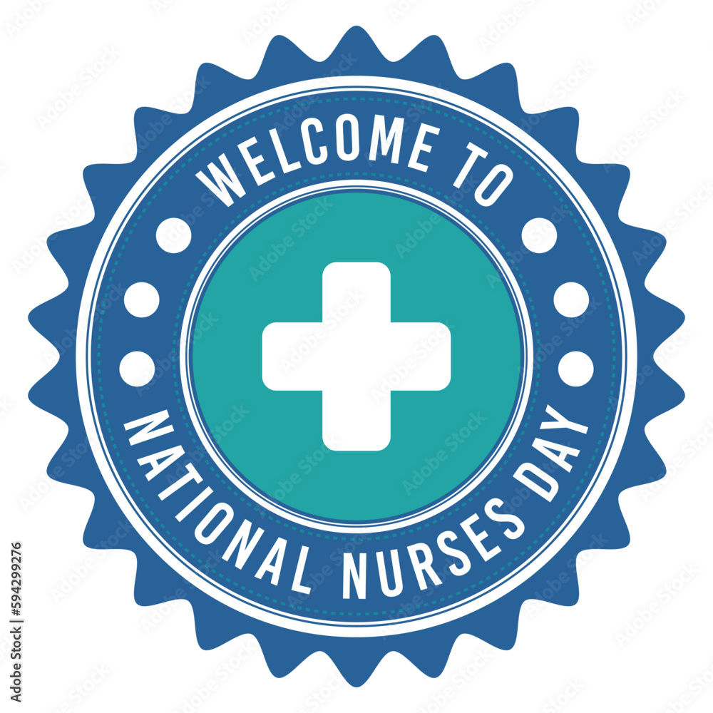 National Nurses Day Badge, National Nurses Week, Stamp, Logo, Emblem ...