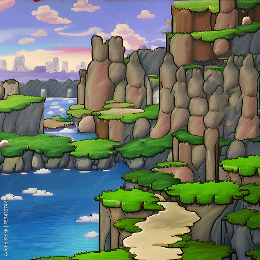 Generic Environment, adventure time, cuhead, psicodelic, Environment ...